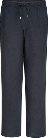 Profuomo Leinenhose mit Baumwollanteil und Bundfalte, Loose Fit in