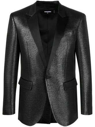 Dsquared2 blazer &agrave; motif de brocart - Noir