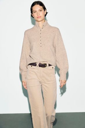 Gerard Darel Pull chin&eacute; &agrave; col montant - RYANA - Camel