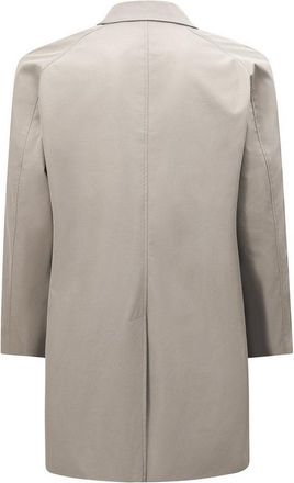 AlltheMen Trenchcoat Herren Einreihiger Freizeit Trenchcoat mit Reverskragen Regular Fit