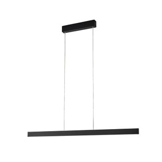 Lucande LED Smart Home Pendelleuchte Mylosh dimmbar mit Leselampe (Modern) in Schwarz aus Aluminium (1 flammig,) - Deckenlampe Esstischlampe Smarte H&auml;ngelampe