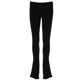 Barrow Ausgestellte- gerippte Leggings aus Viskose - - Trousers - Damen - Schwarzk - L