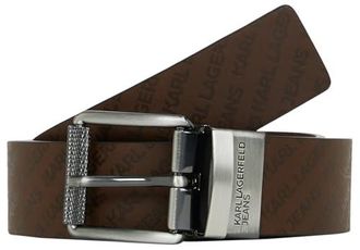 Karl Lagerfeld Karl Lagerfeld Jeans, Homme, Ceinture R&eacute;versible Grav&eacute;e, Brun, 100