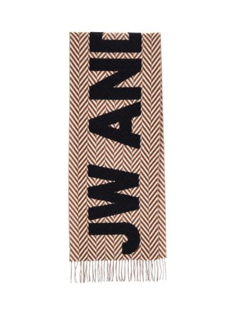 J.W.Anderson Logo Scarf In Virgin Wool And Alpaca