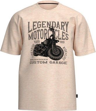 Trigema T-Shirt TRIGEMA T-Shirt mit Motorrad Print Legendary (1-tlg)