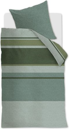 Beddinghouse At Home by Beddinghouse Bettwäsche Comprise_Green_DE_UV_155x220 155 x 220 cm + 1x 80 x 80 cm 1 Bettbezug, 1 Kissenbezug