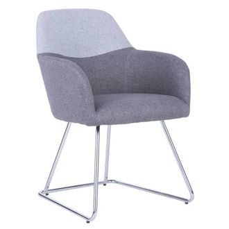 Serena Serena - Chaise de bureau Tauranga, Chaise dattente avec accoudoirs pour le bureau, Chaise dattente ergonomique, Cm 62x57h83, Gris