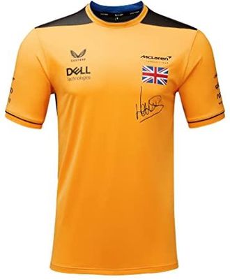 McLaren F1 Lando Norris Team Replica T-shirt pour homme 2022, Orange, XX-Large