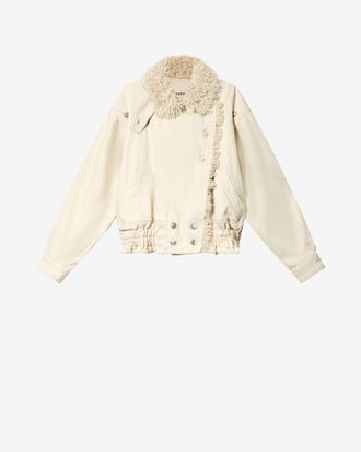 Isabel Marant Valineo Denimjacke - Damen - Naturfarben - Gr&ouml;&szlig;e 34 - Isabel Marant