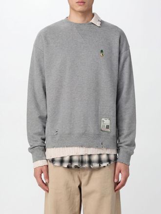 Miharayasuhiro Kariertes Double-Layer Sweatshirt aus Baumwolle mit Rundhals