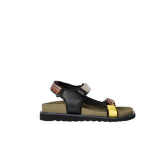 Paul Smith Signature Stripe Sandalen mit Klettverschl&uuml;ssen - - Shoes - Herren - Schwarzk - 44 EU