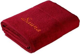 FROTTANA frottana Pearl Saunatuch 80 x 200 cm aus 100% Baumwolle, ruby