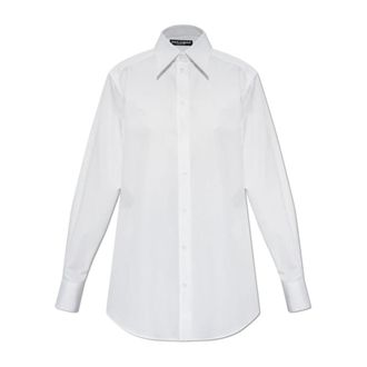 Dolce & Gabbana Figurbetontes Baumwollhemd - - Blouses & Shirts - Damen - Wei&szlig; - XS
