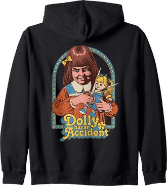 Steven Rhodes Dolly Has an Accident Retro Vintage Funny Adult Humor Kapuzenjacke