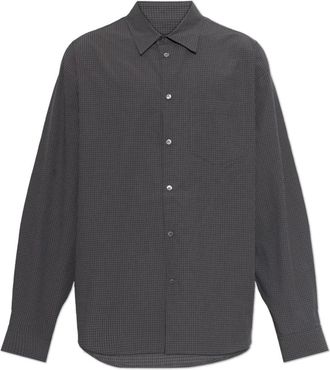 Marni Chemise &agrave; carreaux en coton - Homme - Chemises - Gris - Taille: L