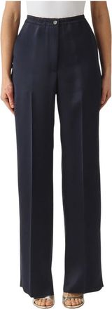Liviana Conti Femme, Pantalons, Bleu, Taille: 42 FR Wide Pantalons