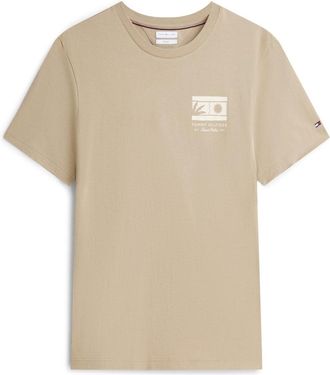 Tommy Hilfiger T-Shirt aus Baumwolle mit Label-Print, Regular Fit in