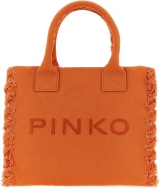 Pinko Pinko, Femme, Sacs, Orange, Taille: ONE Size Sac de Plage Moyen