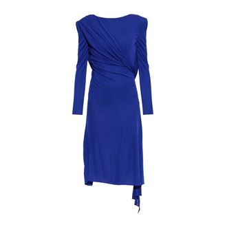 Versace Langes asymmetrisches Kleid - - Dresses - Damen - Blau - M