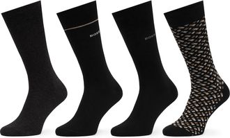 HUGO BOSS Lange Socken BOSS 50524322 Schwarz