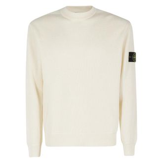Stone Island Herren, Strickwaren, Wei&szlig;, LGr&ouml;&szlig;e