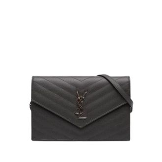 Saint Laurent Sac bandouli&egrave;re Pre-owned - Femme - Pre-owned - Gris - Taille: ONE Size