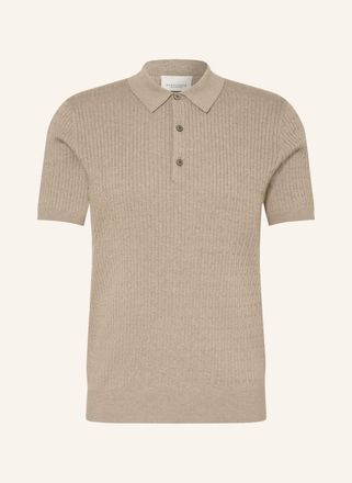 Profuomo Profuomo Strick-Poloshirt beige