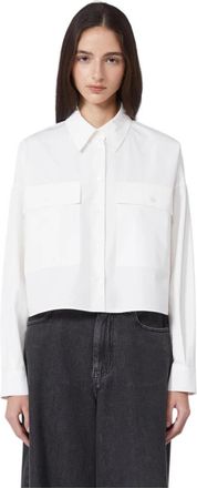 Max Mara Femme, Blouses et Chemises, Blanc, Taille: 38 FR Boxy Shirt