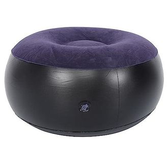 CHICIRIS WAHEWUD Ottoman Gonflable, Chaise de Camping extérieure Portable pour Adultes Pliable Portable Doux et élastique, Tabouret Rond Gonflable pour canapés
