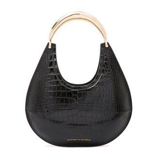 Elisabetta Franchi Femme, Sacs, Noir, Taille: ONE Size Sac Hobo Moyen avec Anse Bijou