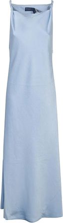 Polo Ralph Lauren Femme, Robes, Bleu, Taille: 34 FR Woven Slip Dress