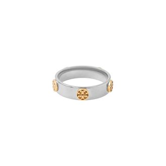 Tory Burch Femme, Accessoires, Gris, Taille: 2XL Bague Icon