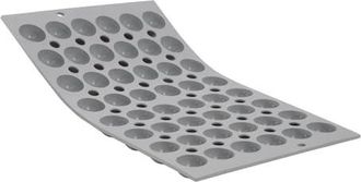 De Buyer De Buyer 1866.01 Elastomoule Silicone Baking Tray - 48 Mini Hemispherical Moulds with Flat Bottom. 25 mm Diameter