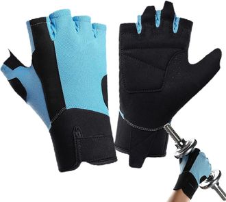 Generic Halbfinger-Handschuhe Trainingshandschuhe Mikrofaser Fitnesshandschuhe Frühling Fitness Handschuhe Herbst Poröse Handschuhe Trainingshandschuhe Sportl