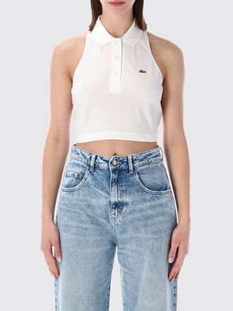 Lacoste Top polo court en coton stretch avec col classique