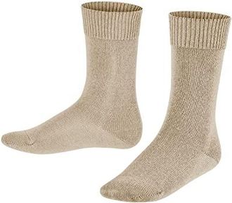Falke Comfort Wool K So laine coton unies 1 paire, Chaussettes Mixte enfant, Beige Cream 4011, 35-38