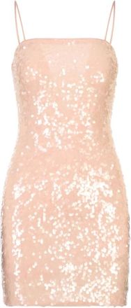 Alice & Olivia Femme, Robes, Rose, Taille: 34 FR Delora Sequin Mini Dress