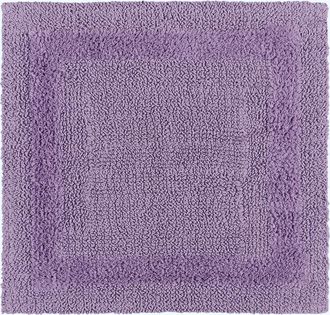 Homescapes Premium Duschvorleger Flieder, Duschteppich 50x50 cm mit Wende-Design, Kleiner Badteppich Baumwolle
