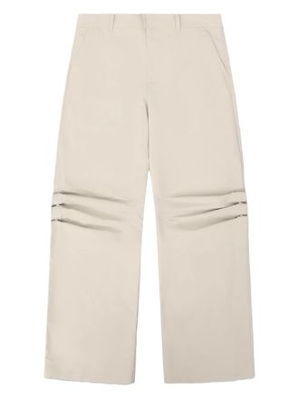 Heliot Emil pantalon Ferro &agrave; empi&egrave;cements pliss&eacute;s - Tons neutres