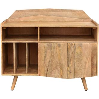 Miliboo Aufbewahrungsschrank Vinyl aus massivem Mangiholz matahari