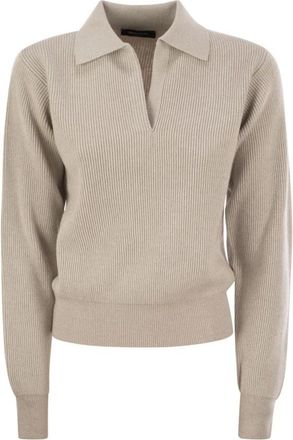 Fabiana Filippi Femme, Pulls, Beige, Taille: 40 FR Pull Platinum C&ocirc;tel&eacute;