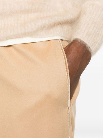 Forte_Forte Wide-Leg Wool Trousers - Beige