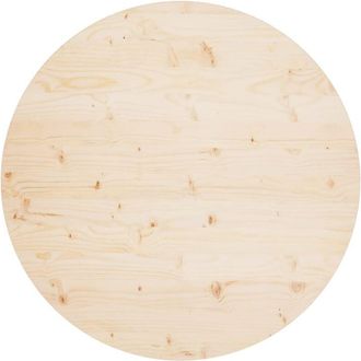 vidaXL Dessus de table &Oslash;90x2,5 cm Bois de pin massif Vidaxl