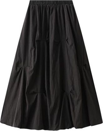 Generic Jupe Blanche Broderie Anglaise Midi Bohème Leopard Marron D Courtes Dye Cher Paysanne Poches Longueur Ciel Suédine Printemps Japonaise Émeraude Les En