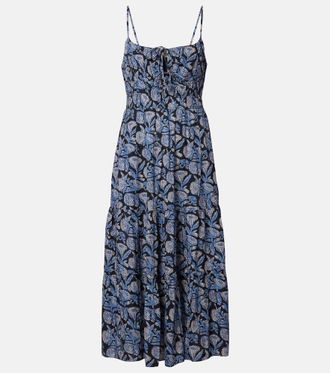Ulla Johnson Midikleid Aydin aus einem Baumwollgemisch