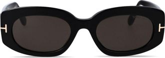 Tom Ford Eyewear Sonnenbrille mit ovalem Gestell - Schwarz