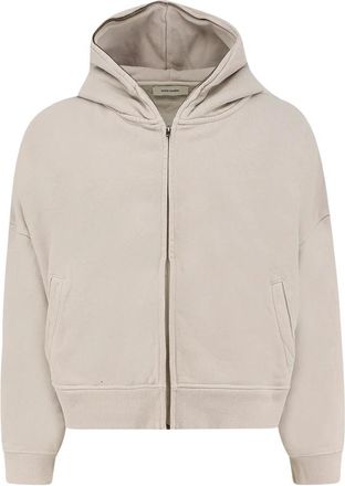 Entire studios Entire Studios, Femme, Sweatshirts et sweats &agrave; capuche, Beige, Taille: 40 FR Full Zip Sweat &agrave; capuche