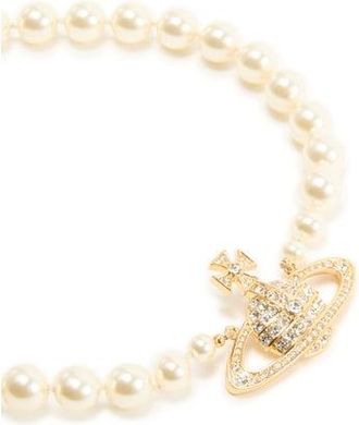 Vivienne Westwood eine Reihe Perle - Doré Halskette