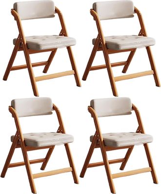 Generic Set mit 4 modernen Klappstühlen mit gepolsterten Sitzen für den Innen- und Außenbereich, platzsparende Dining Chairs für Büro, Hochzeit & Küche - bequ