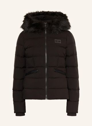 Tommy Jeans Daunenjacke Mit Abnehmbarem Kunstfell-Kragen schwarz